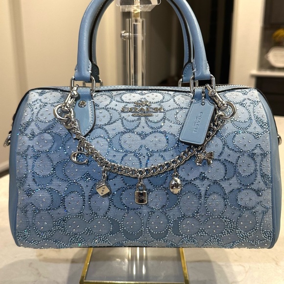 Coach | Bags | Coach Crystal Blue Rowan 0 Custom Design By Crystal ...